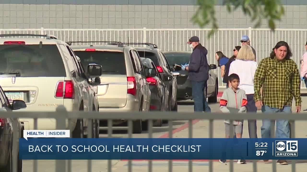 Back to school health checklist - YouTube