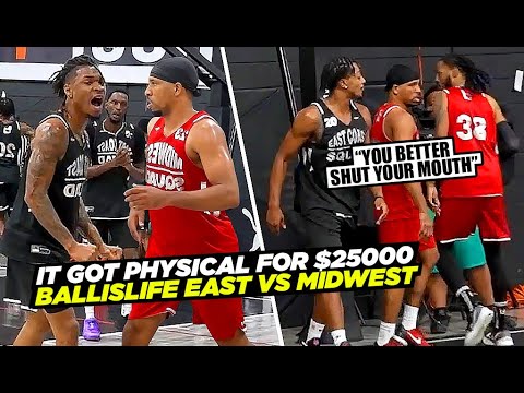 It Got PHYSICAL w/ $25,000 On The Line!! Ballislife East Coast vs ...
