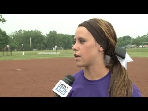 Hannah Risser of Leo Lions softball interview on 6/24/14. - YouTube