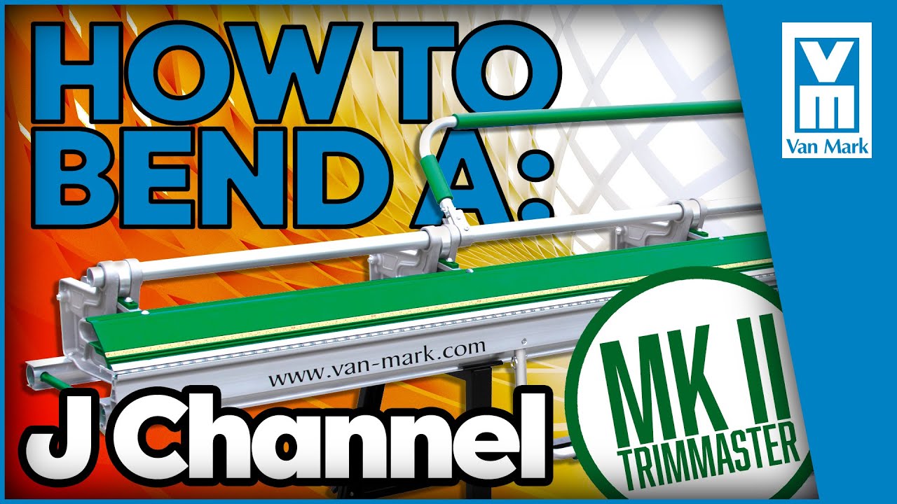 How To Use a Bending Brake - Bend a J Channel on a Van Mark Mark II ...