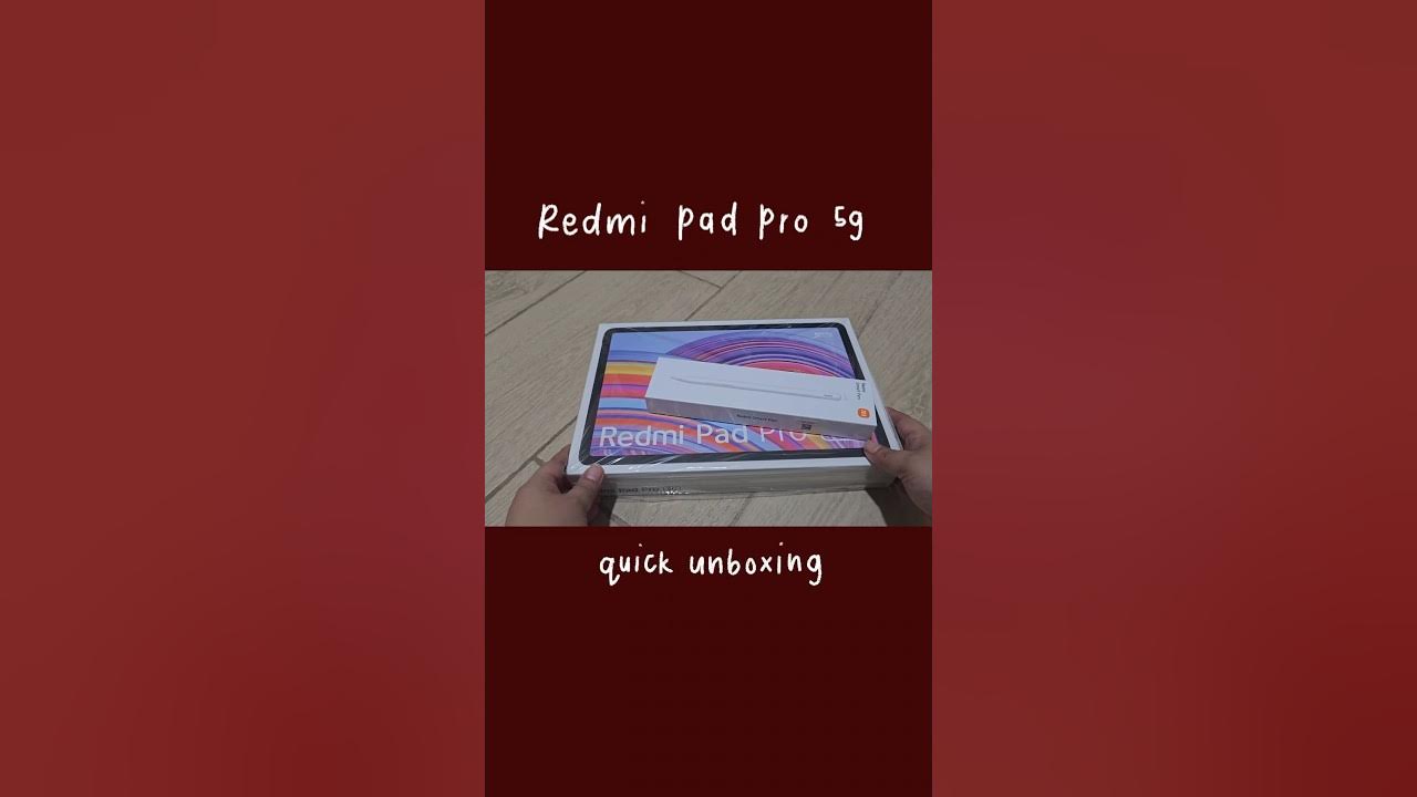 redmi pad pro 5g & smart pen | quick unboxing #shorts - YouTube
