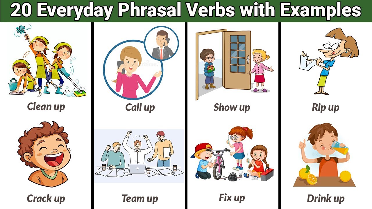 20 Everyday Phrasal Verbs with Easy Examples | Phrasal verbs for ...