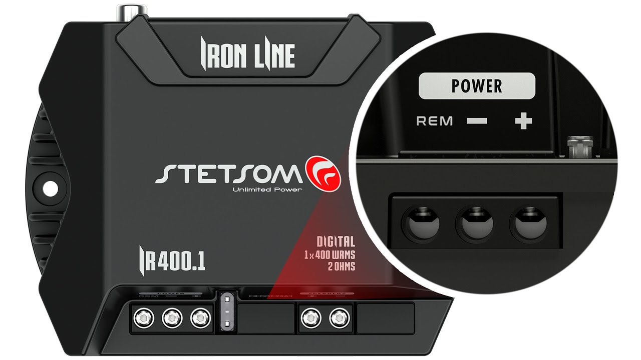 IR400.1 - 400W FULL RANGE Car Audio AMPLIFIER #STETSOM Amp 1 Channel ...