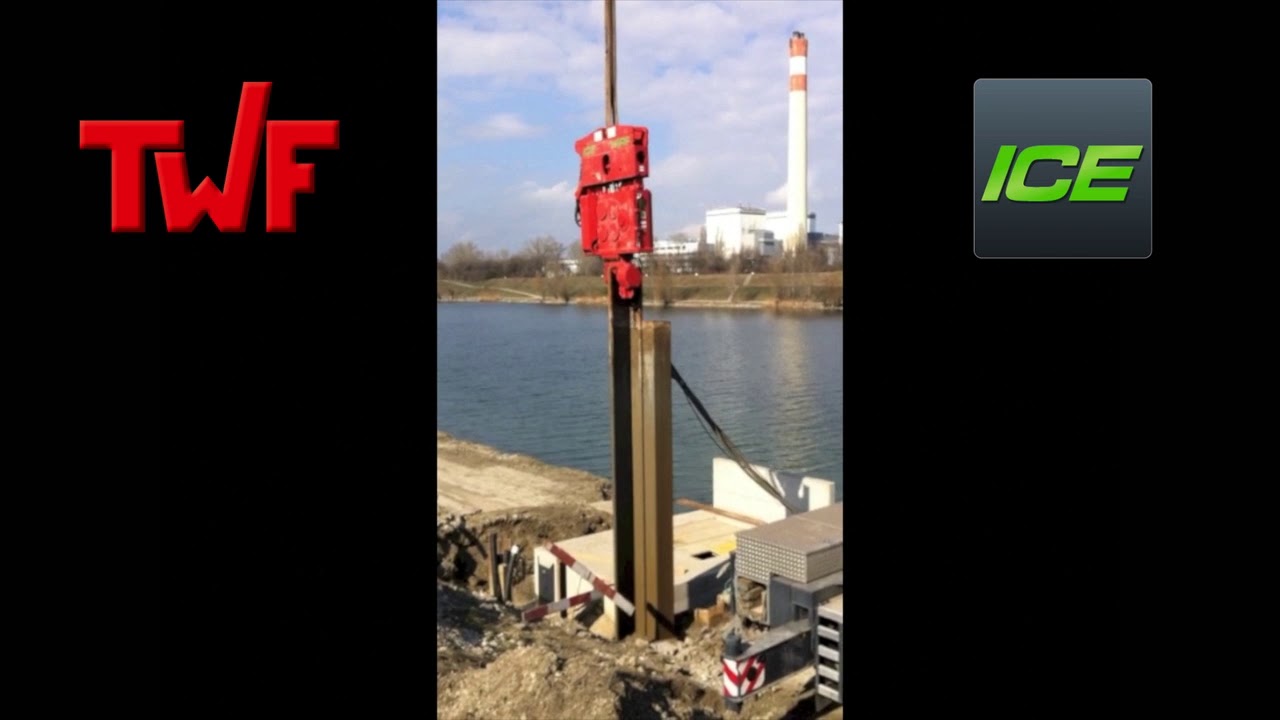 TWF - ICE Freireiter Vibrator / ICE Crane Suspended Vibrator - YouTube