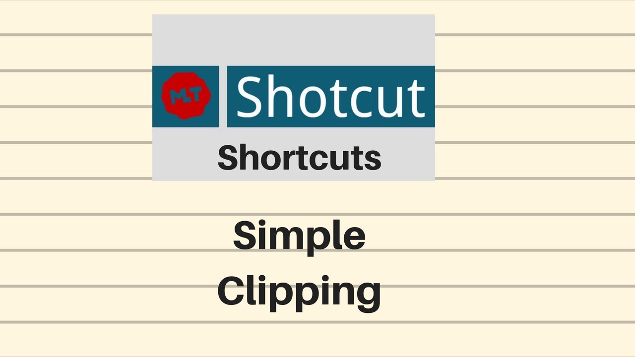 Shotcut Shortcuts | Simple Clipping - YouTube
