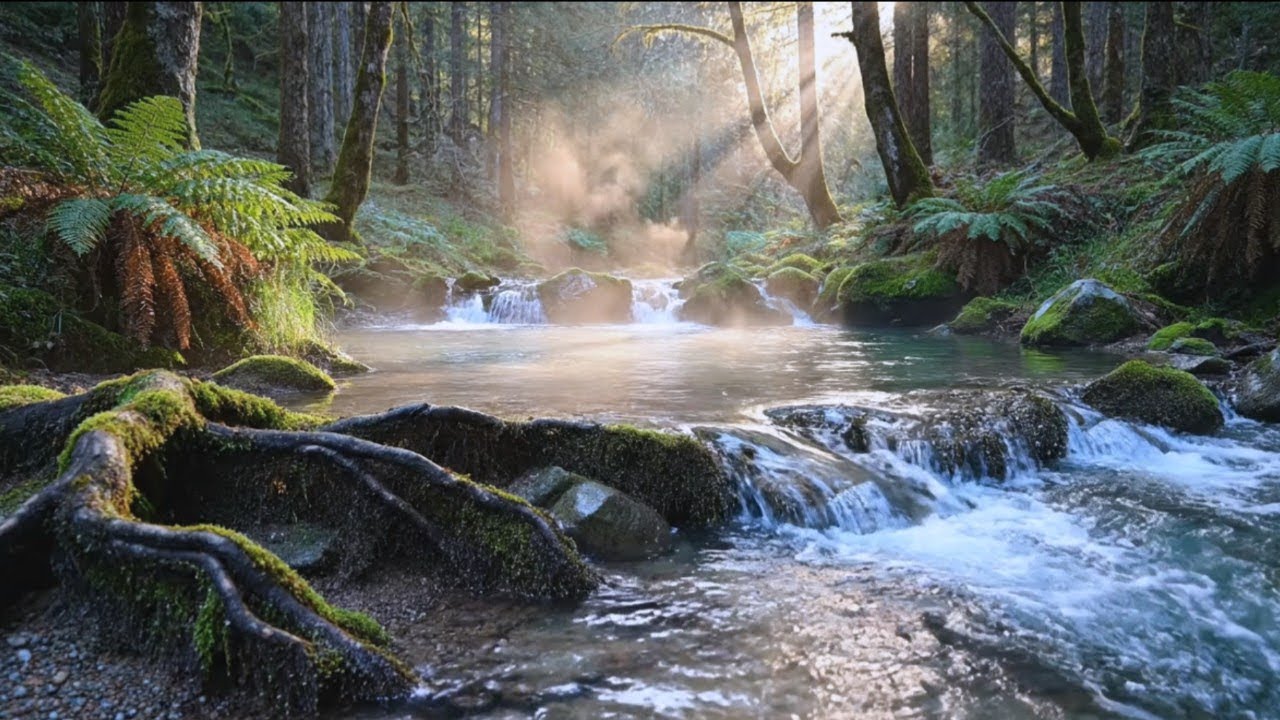 Relaxing River Water and Bird Sounds | Peaceful Natural Ambience for ...