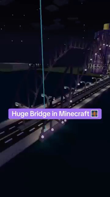I Built a MASSIVE Bridge in Minecraft! 🌉🔥 - YouTube