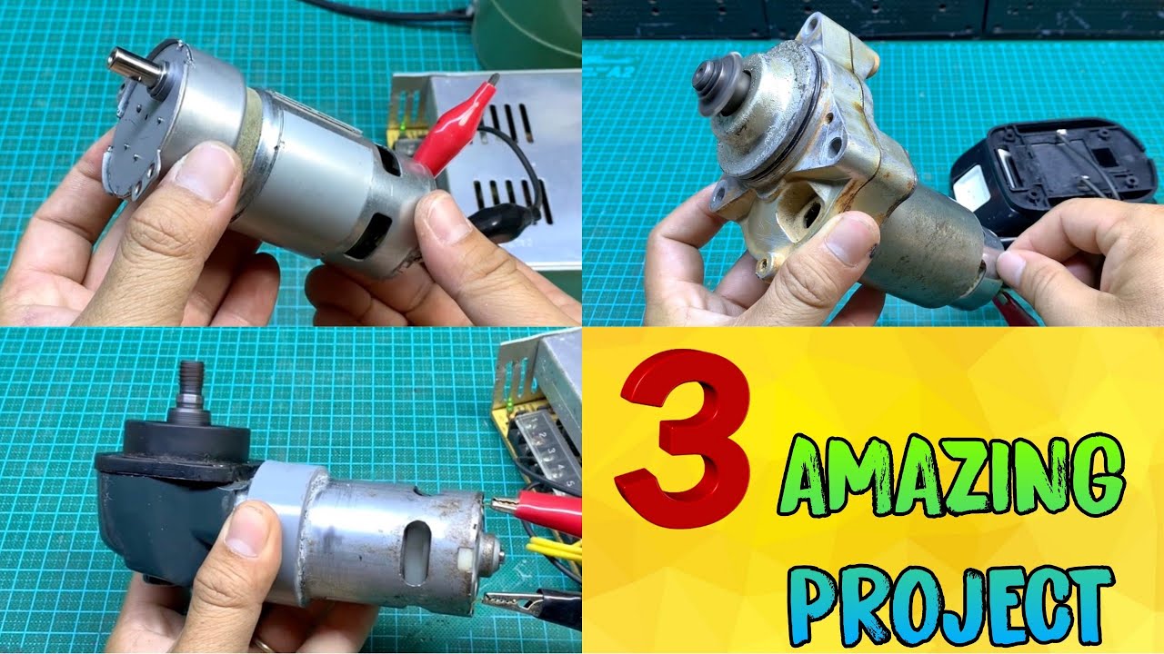 3 Amazing Super Powerful Gearbox From DC 775 Motor - YouTube