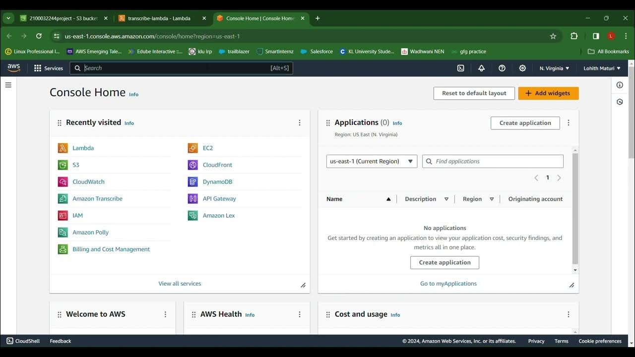 AWS Serverless Speech to Text using Lambda,S3,Transcribe - YouTube