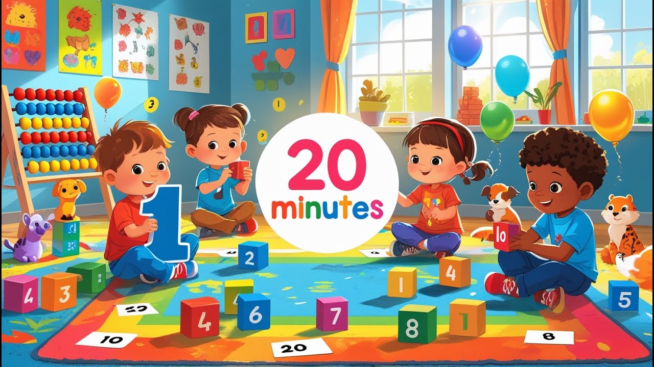 Numbers Counting Compilation 20+ minutes | Learning Compilation For ...