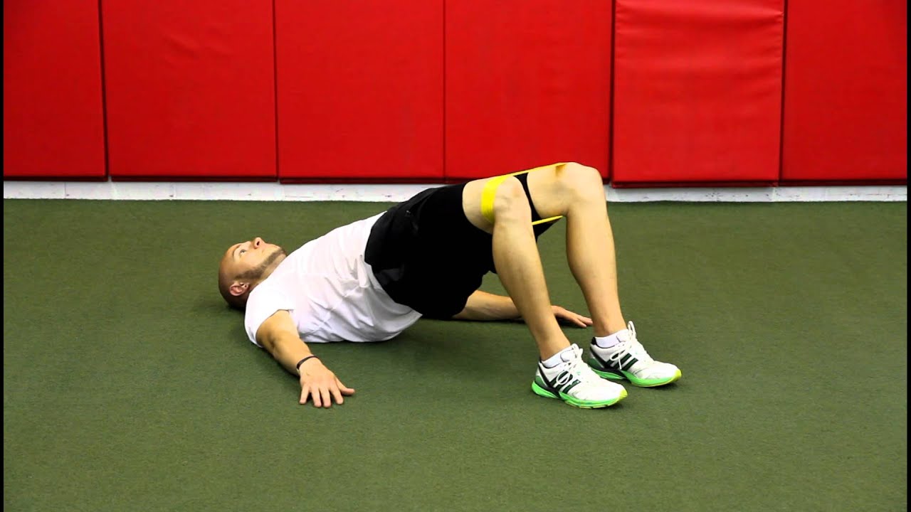 Glute Bridge w/ Mini Band - YouTube