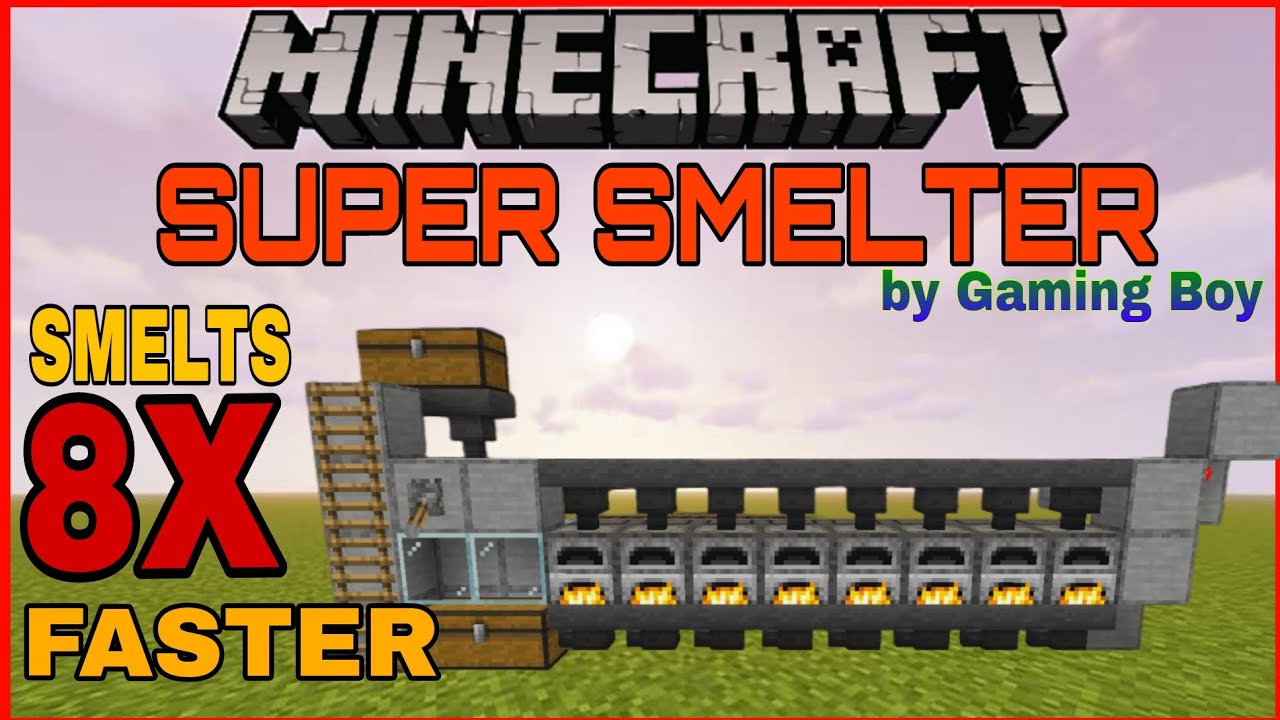 How to make a SUPER SMELTER in Minecraft.... - YouTube