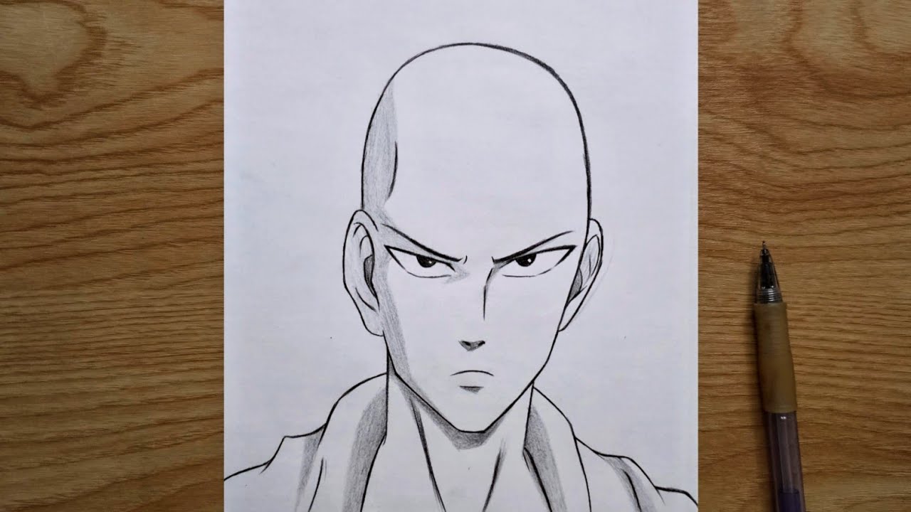 How To Draw Saitama From One Punch Man | Saitama Step By Step | Easy ...