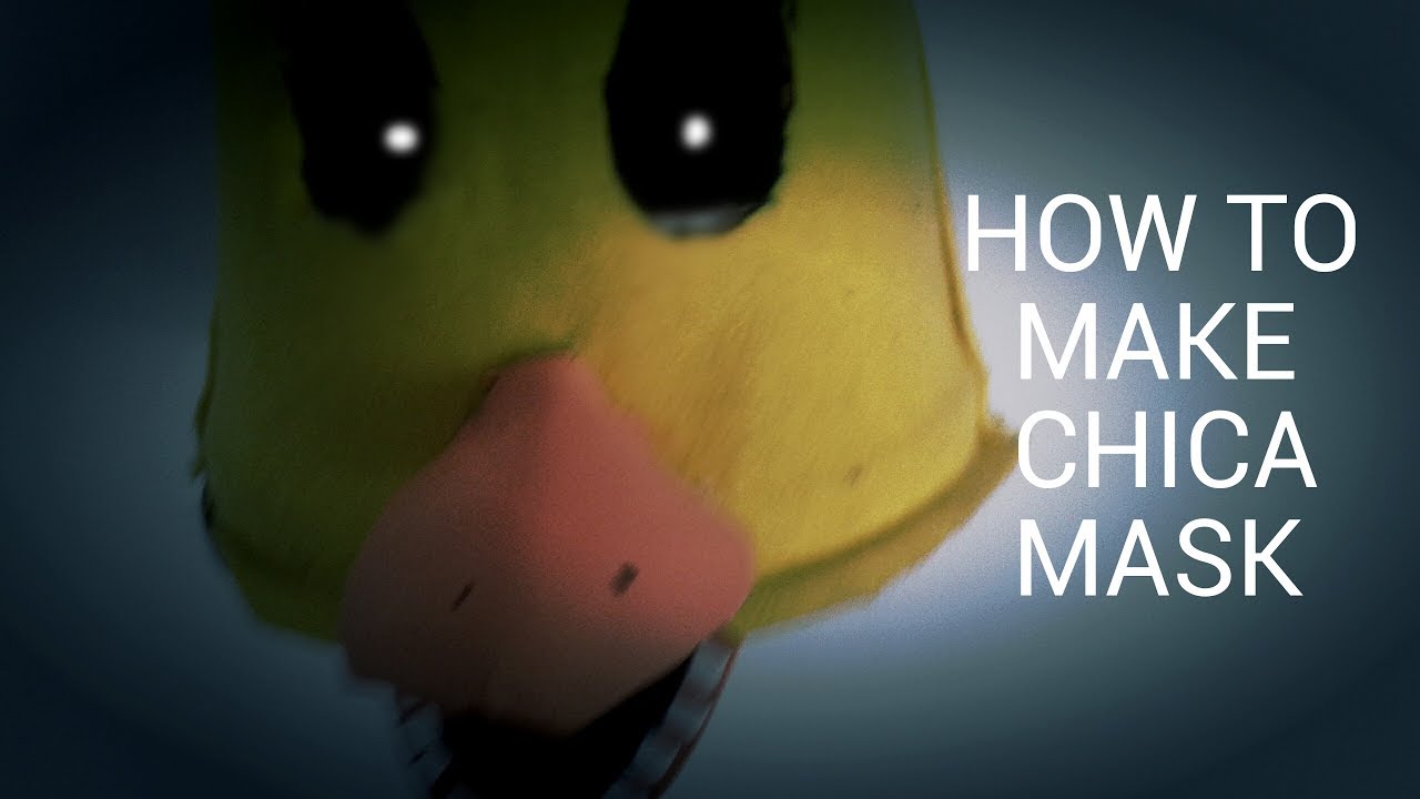 Making chica mask from FNaF - YouTube