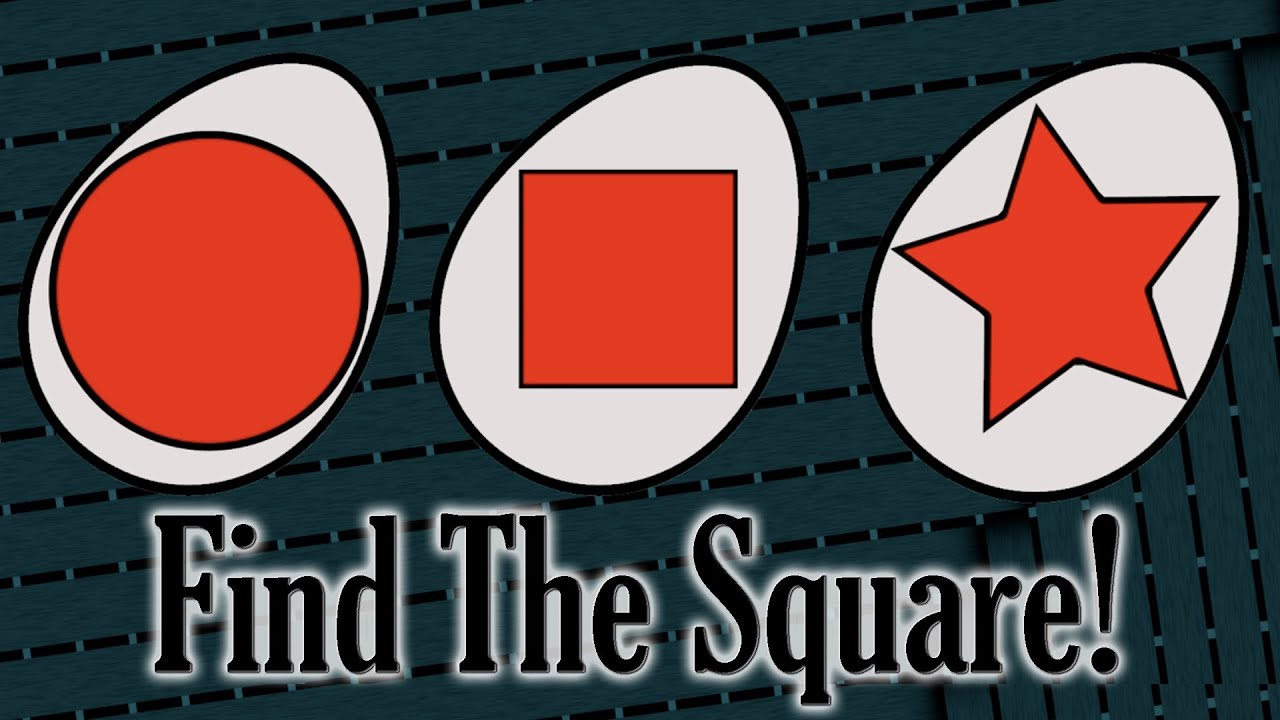 Find The Easter Egg With The Square! (shape game for children) - YouTube