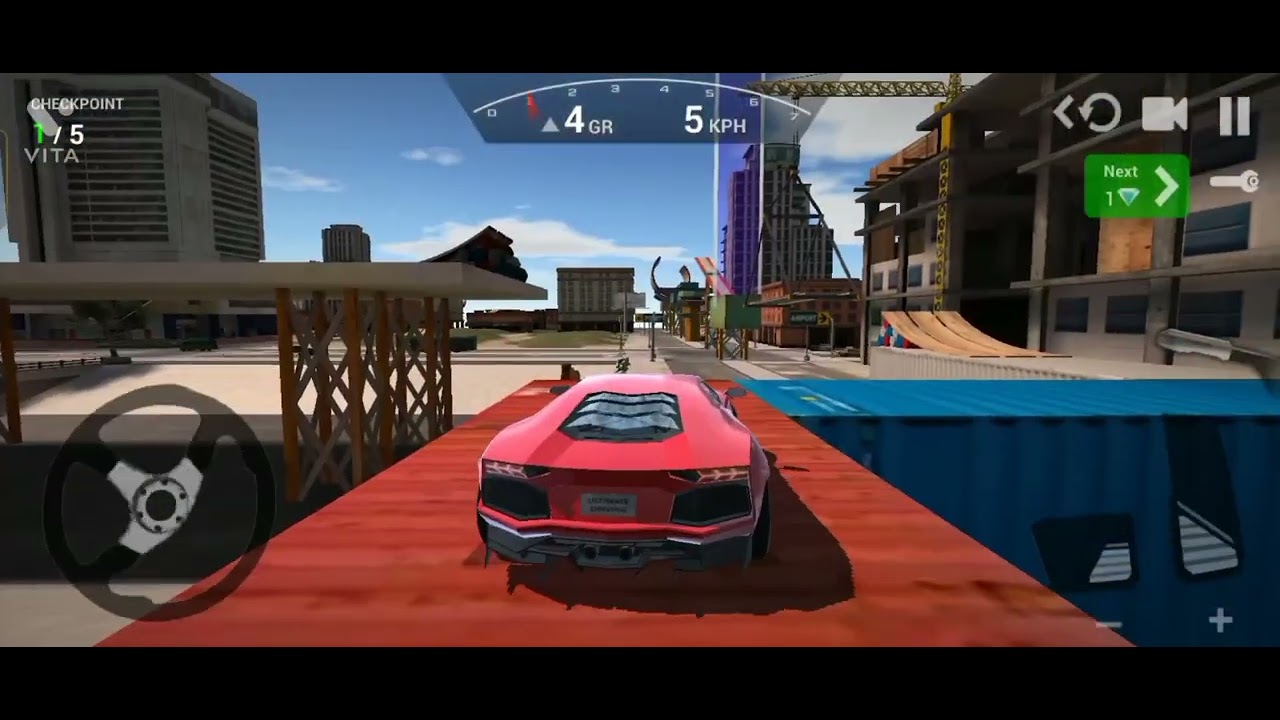 ultimate car game # first # time play - YouTube