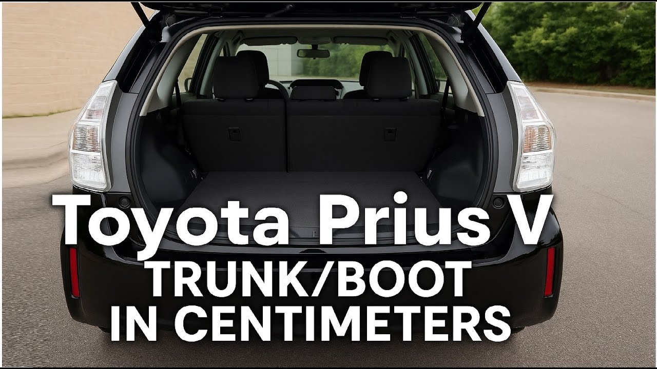Toyota Prius V, trunk/boot dimensions in centimeters, 2012-2021 # ...