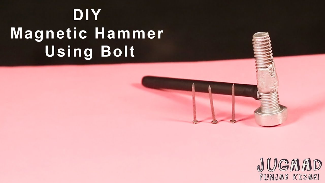 How to Make a Magnetic Hammer Using Bolt - YouTube