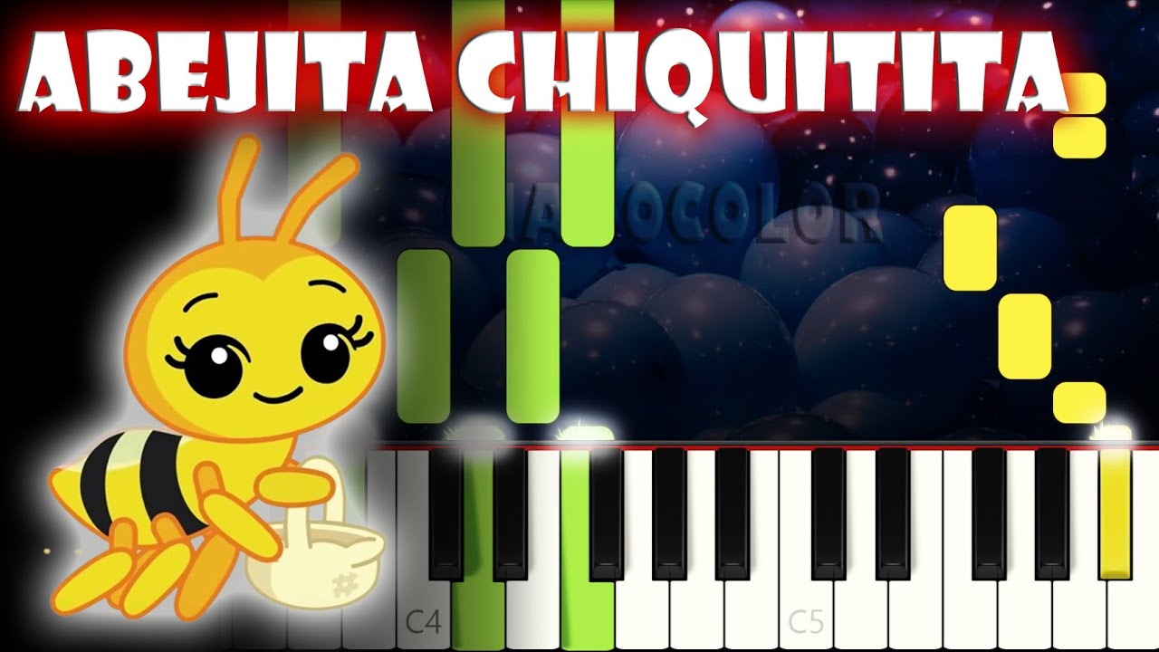 Abejita Chiquitita | Piano Cover | Tutorial | Karaoke Acordes - Chordify