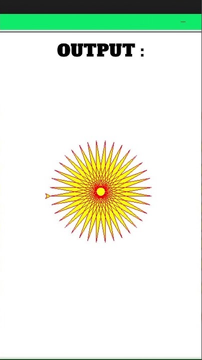 Draw Sun Using Python Turtle Code Shorts Python Coding Pythonprogramming Pythoncode Youtube 0430