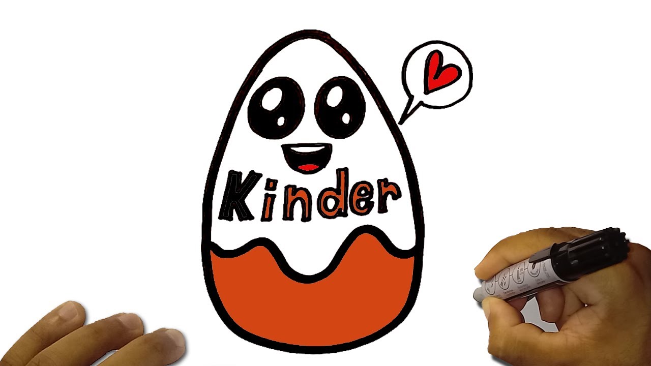 HOW TO DRAW A CUTE KINDER EGG KAWAII, HOW TO DRAW A CUTE KINDER EGG ...