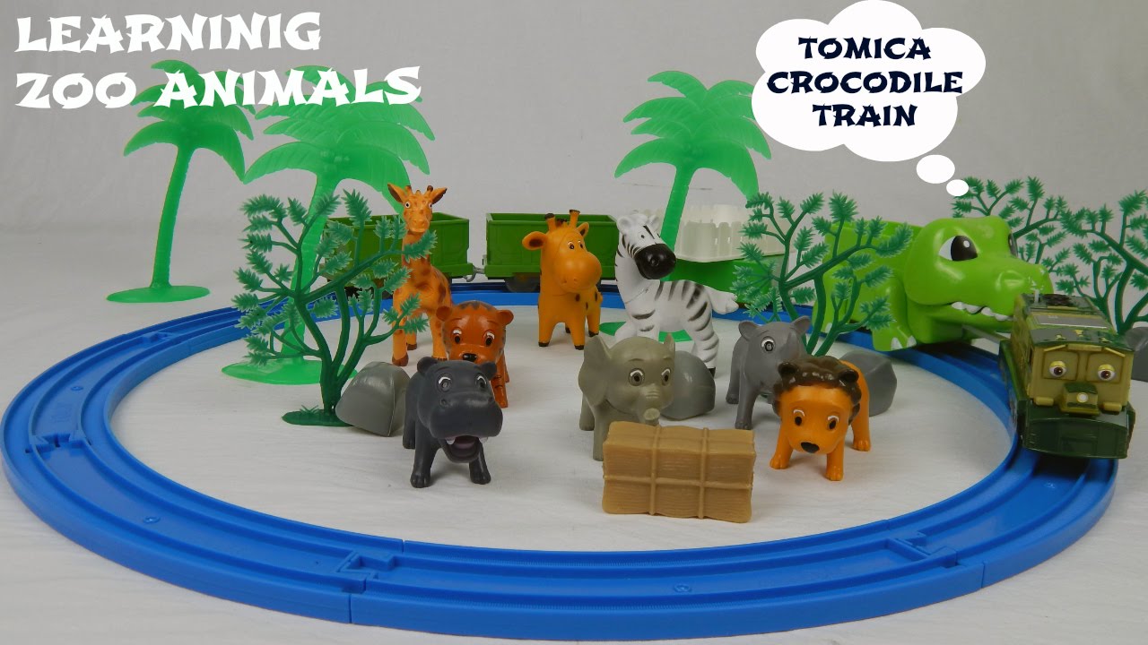 TRAIN AND ZOO ANIMALS!!!! - YouTube