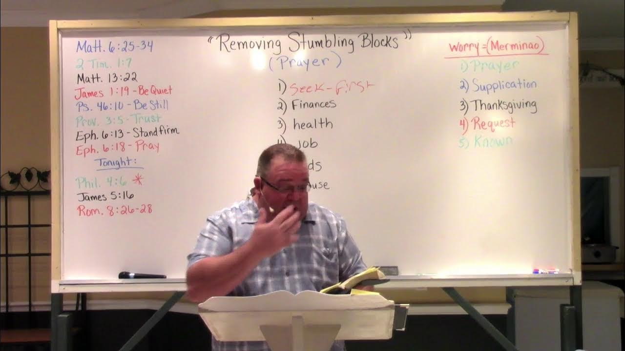 Removing Stumbling Blocks - YouTube