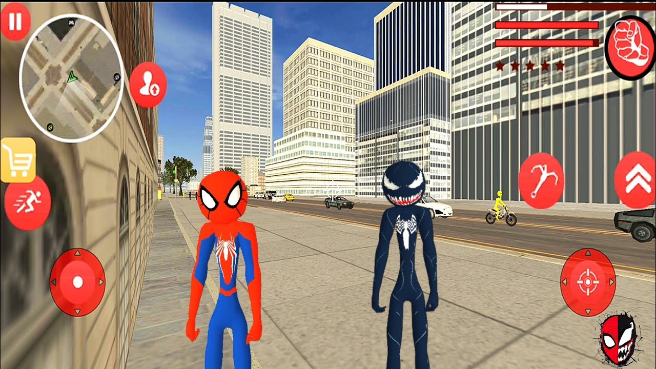 Amazing Spiderman Stickman Rope Hero New City #4 Android Gameplay - YouTube