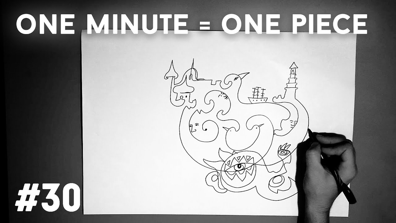 1 Minute 1 Piece : Simple Sketch Session #30 - YouTube