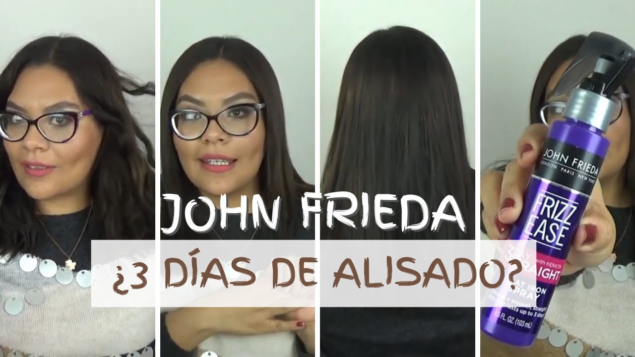 Cabello liso por 3 días🕐 | John Frieda 3 Day Straight Frizz Ease ...