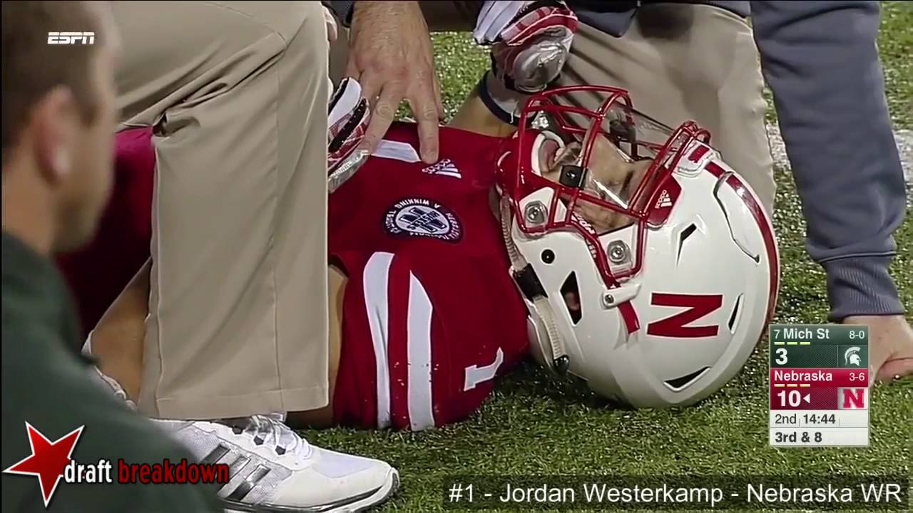 Jordan Westerkamp (Nebraska WR) vs Michigan State 2015 - YouTube