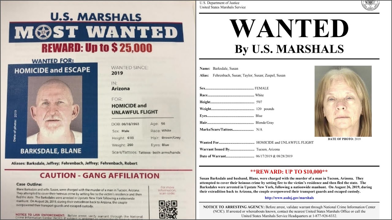 US Marshals add one of escaped Tucson murder suspects to 'Most Wanted ...