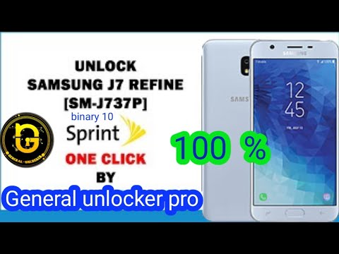 Network Unlock j737p binary 10 one click by general unlocker pro - YouTube