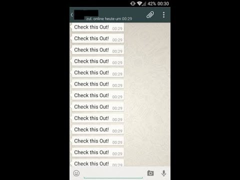 Whatsaap hızlı mesaj atma hilesi ( flood atmak)