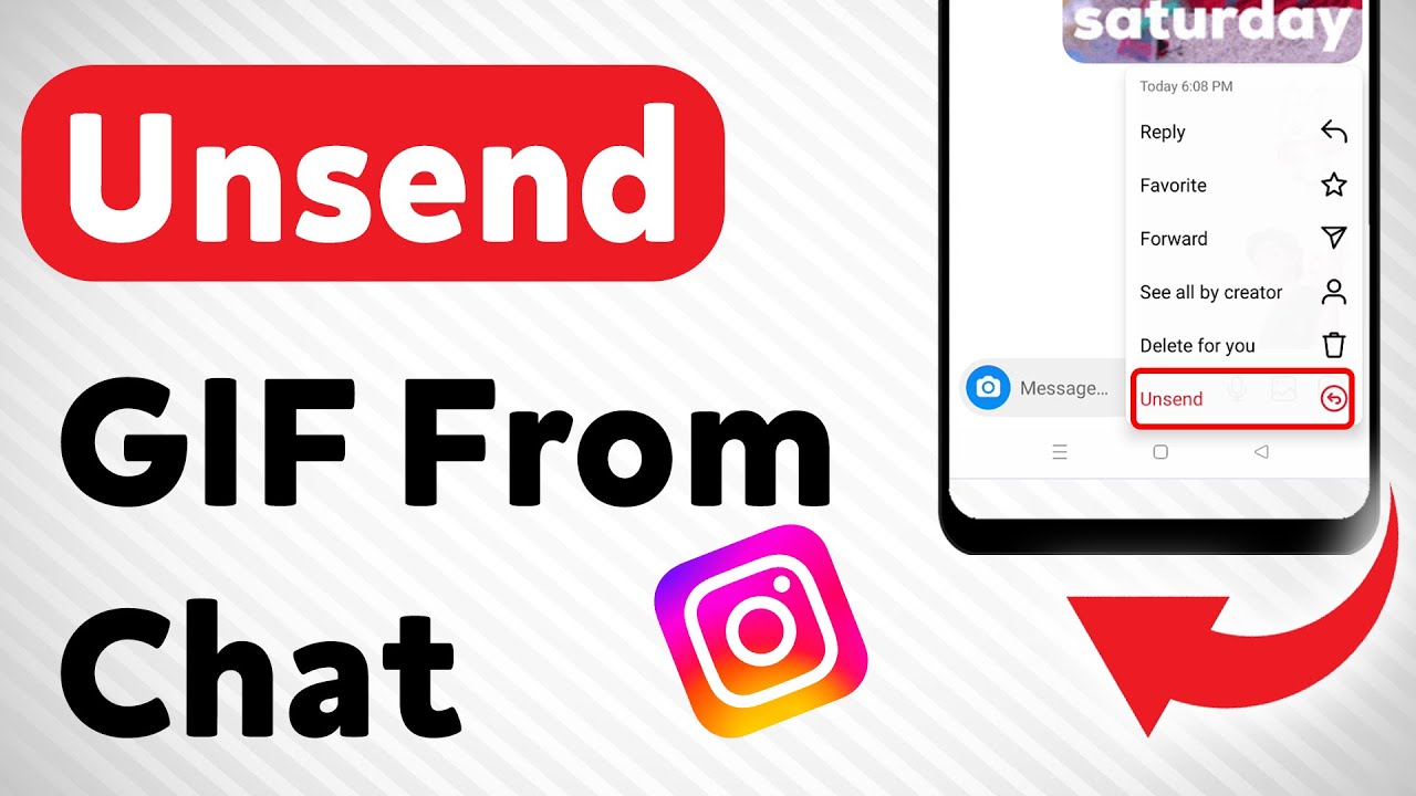 How To Unsend GIF From Chat On Instagram (Updated) - YouTube