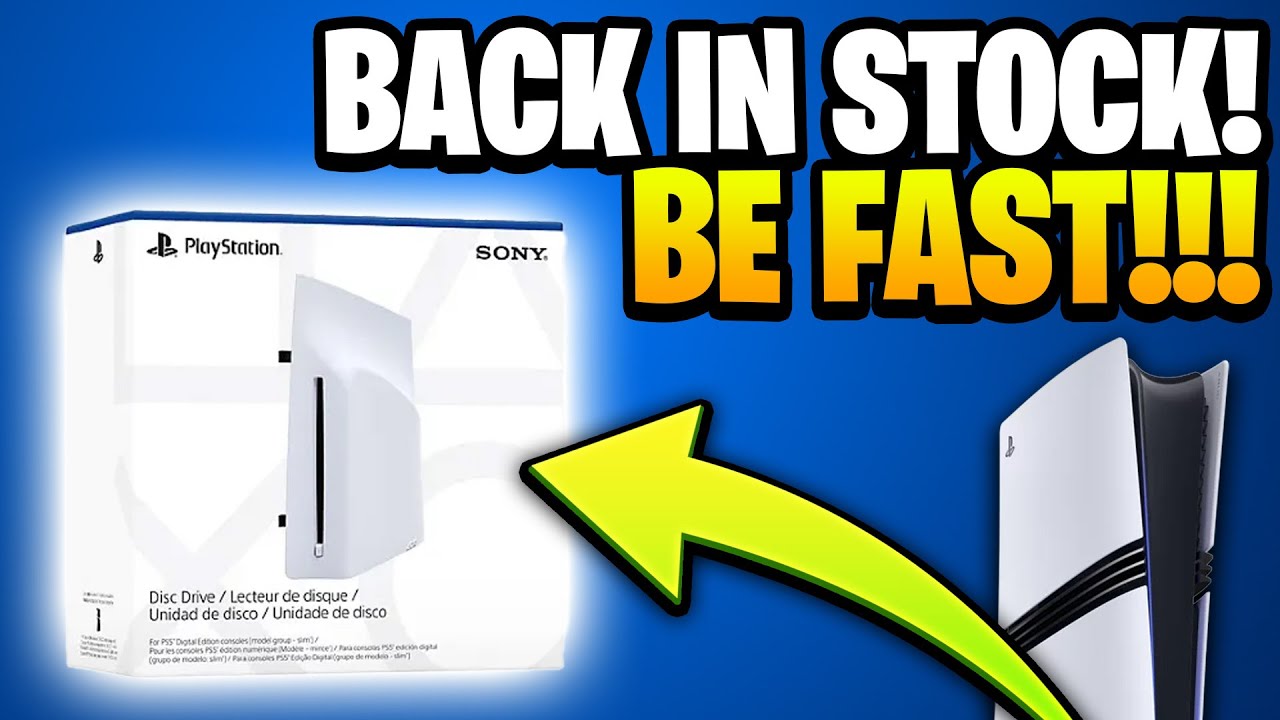 PS5 PRO DISC DRIVE IS BACK IN STOCK! HURRY UP BEFORE SCALPERS BUY THEM ...