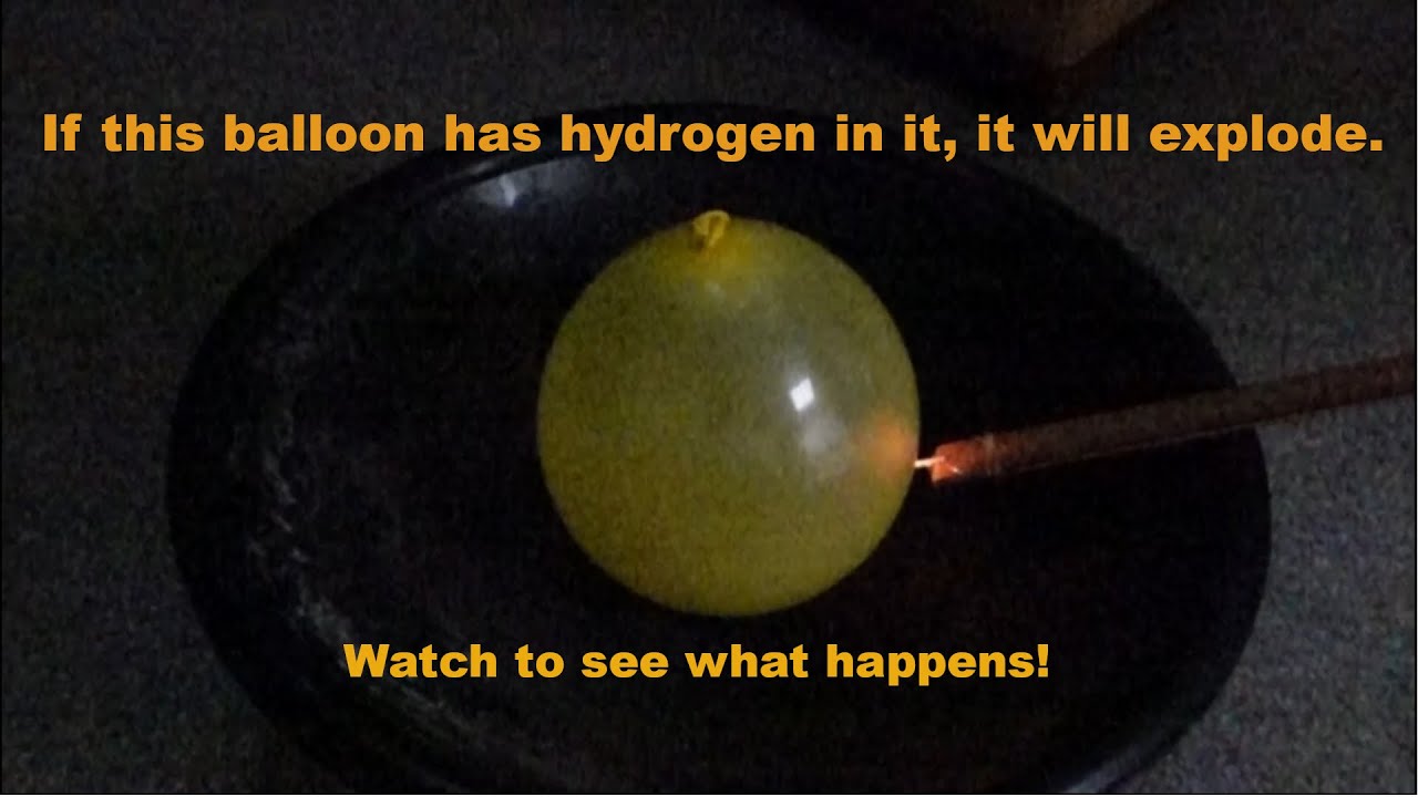 Hydrogen explosion - YouTube