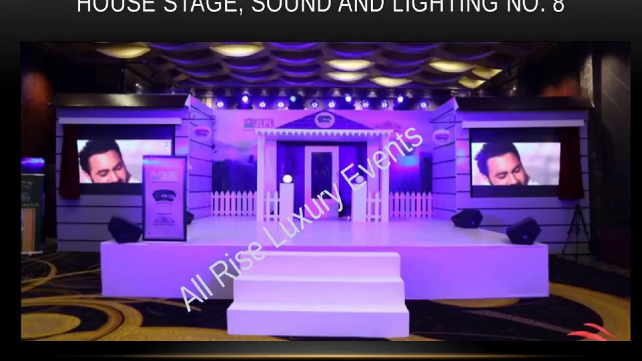 Basic Stage Setups 1 - All Rise Event Management - YouTube