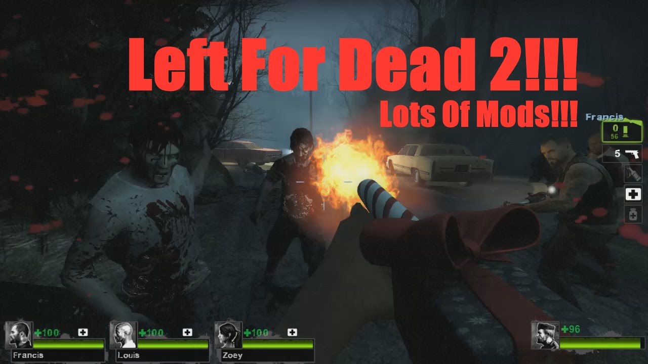 Left 4 Dead 2 With Lots Of Mods!!! Swamp Map - Gore Mod Included! - YouTube
