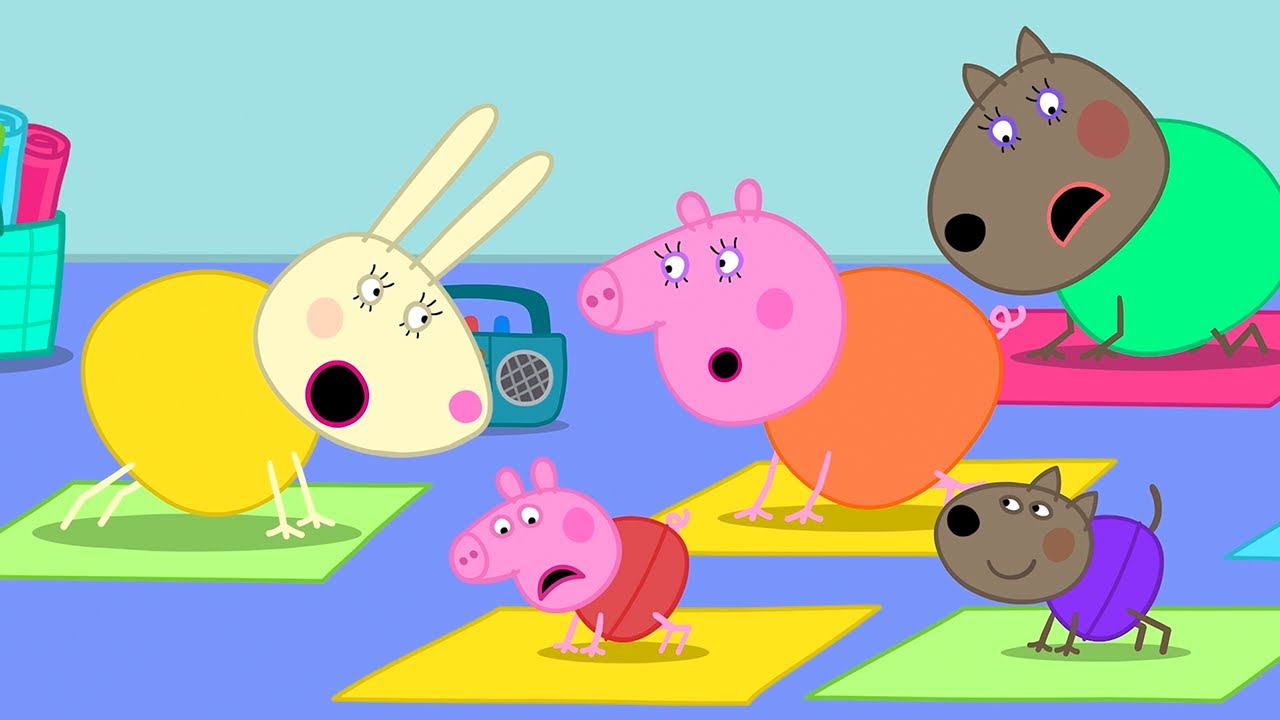 Peppa Pigs Yoga Class Lessons 🐷 🧘‍♀️ Adventures With Peppa Pig - YouTube