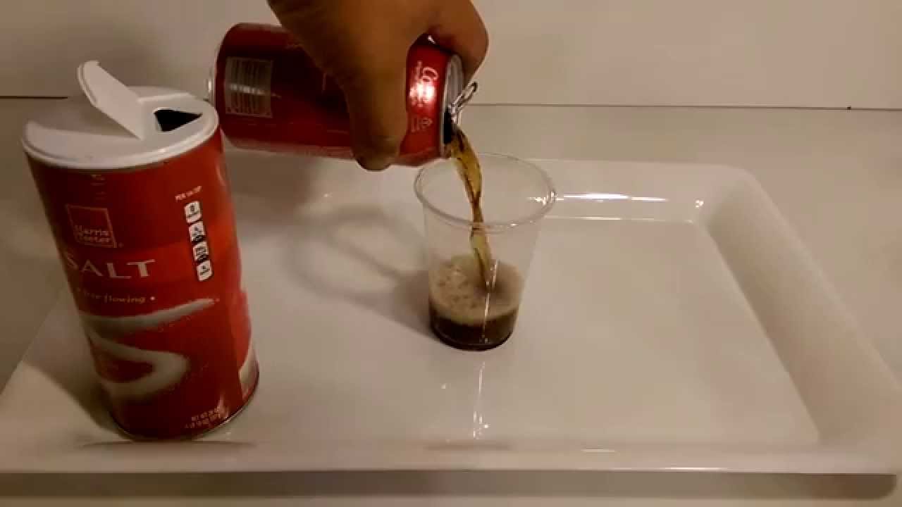 Coca cola + salt - YouTube