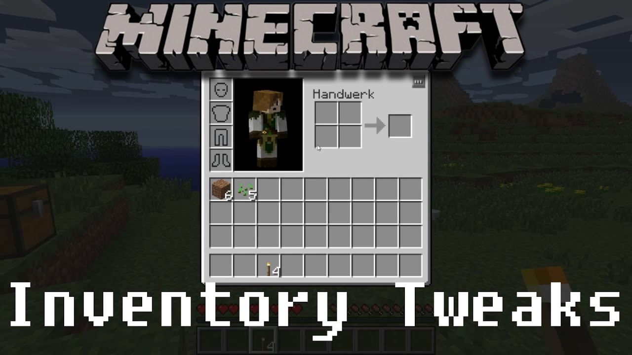 Minecraft Mod: Inventory Tweaks 1.6.2+ installieren [German/HD] - YouTube