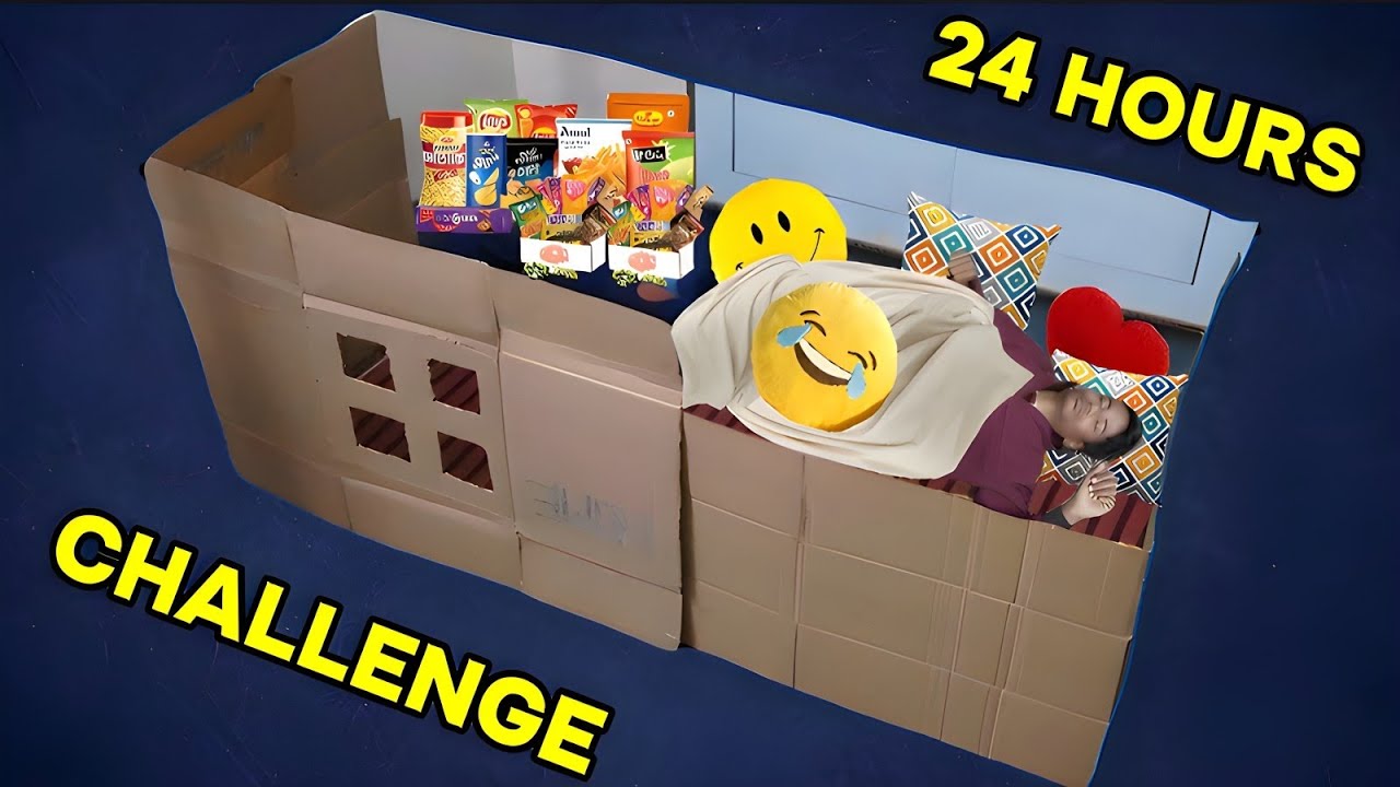 LIVING IN *CARDBOARD* HOUSE FOR 24 HOURS 🏠😂 | GONE WRONG 🥲 - YouTube