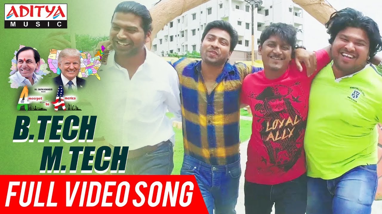 B.tech M.tech Full Video Song | A2A (Ameerpet 2 America) Songs ...