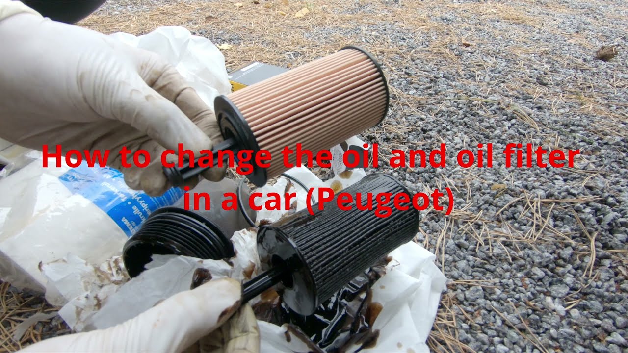 How to change Oil and Oil filter in a Car (Peugeot 307) - YouTube