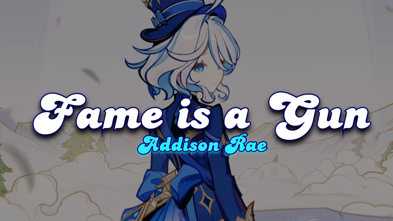 Addison Rae - Fame is a Gun (Lyrics + Visualizer) - YouTube