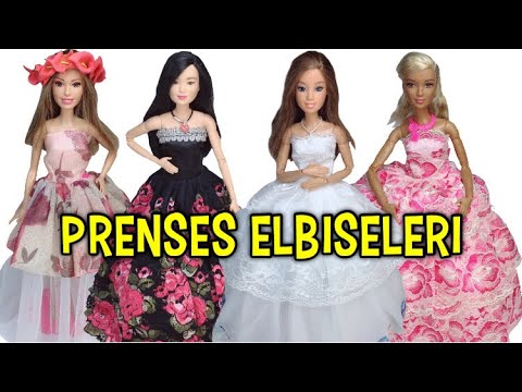 Barbie Prenses Kıyafetleri Açılımı - Türkçe Barbie Videoları