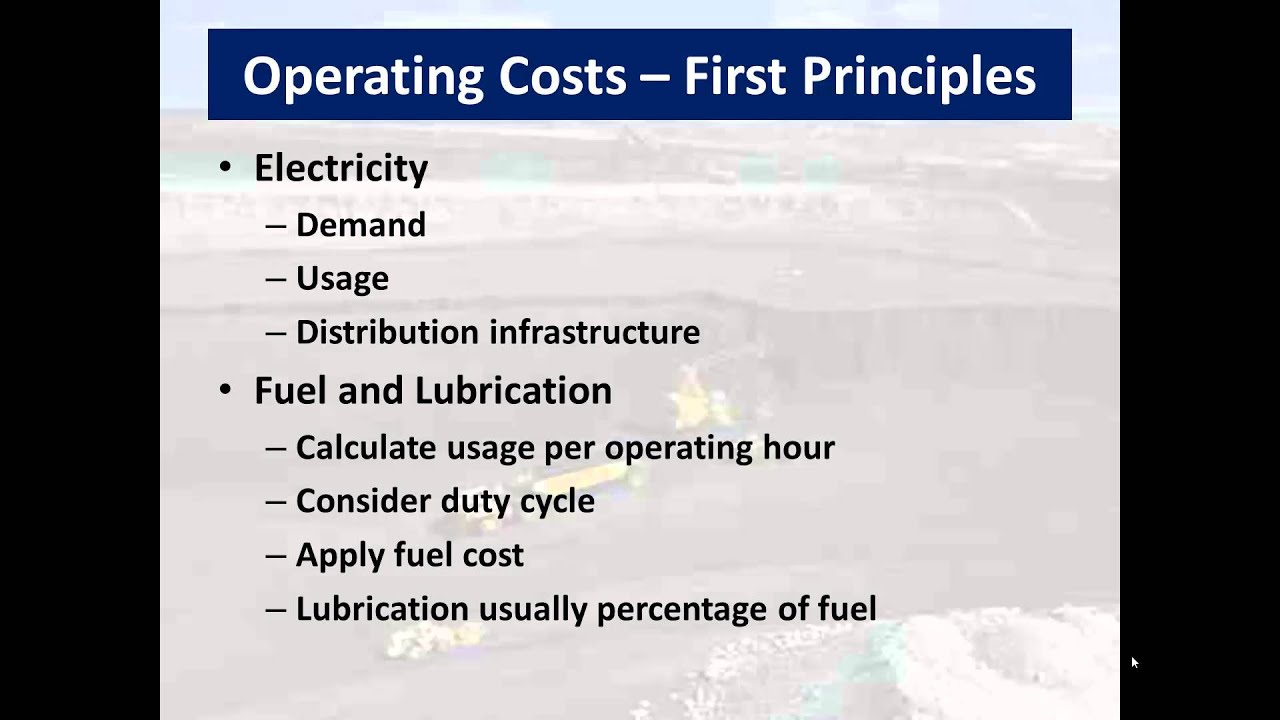 Mine Economics Chapters 7 - 8 PowerPoint - YouTube