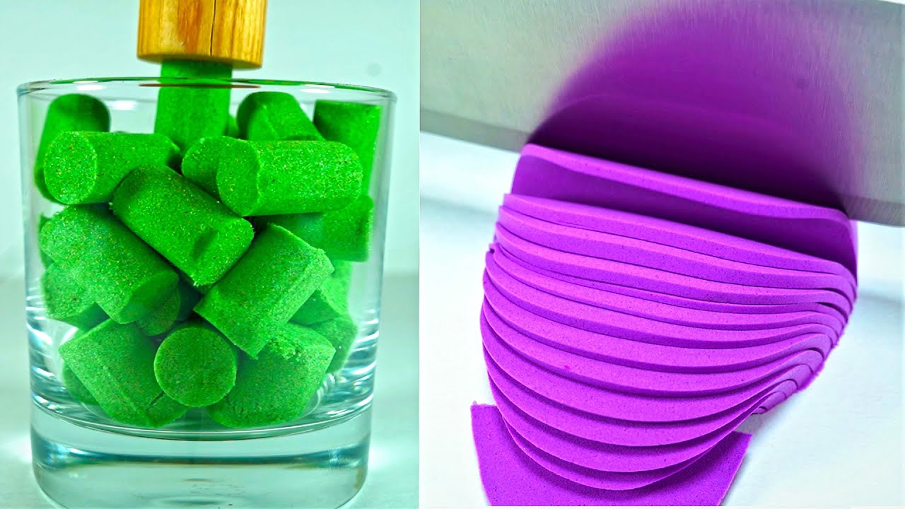 ASMR Satisfying & Relaxing Kinetic Sand Video | Calming Sound That ...