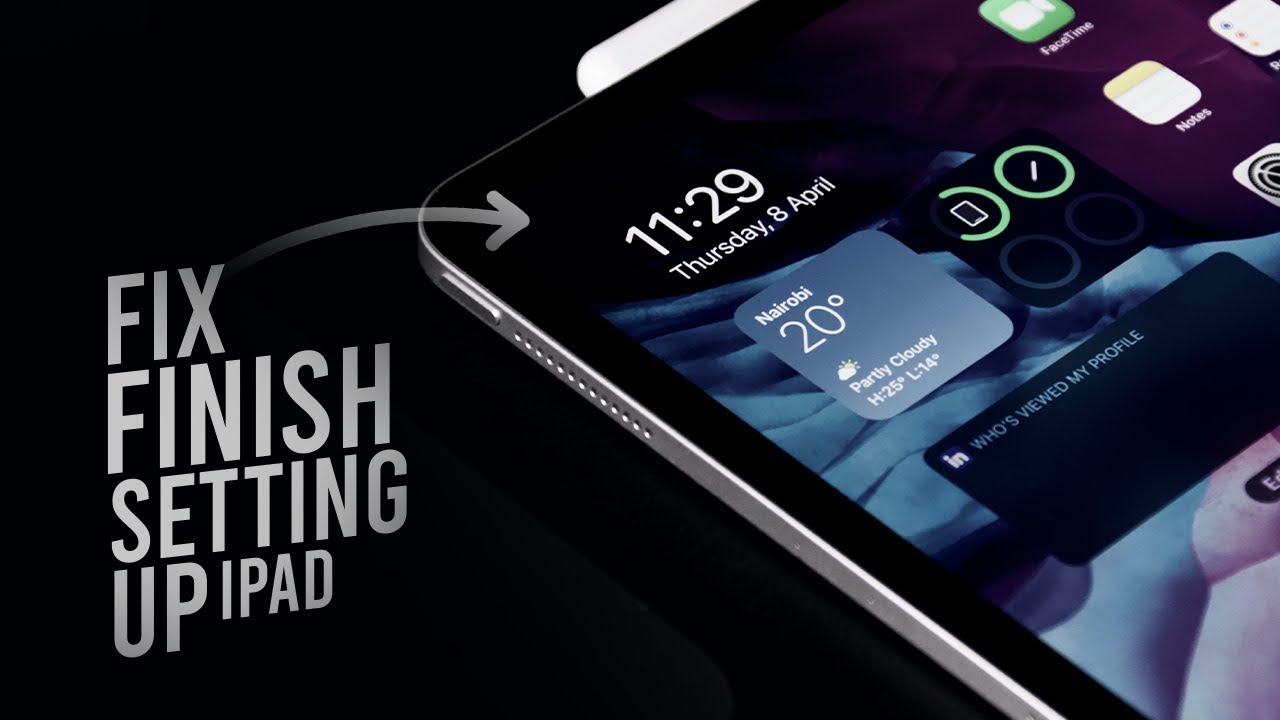 How to Fix Finish Setting Up My iPad (tutorial) - YouTube